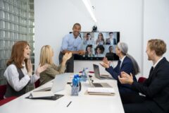 Solution de visioconférence pour entreprise - simplicité & performance